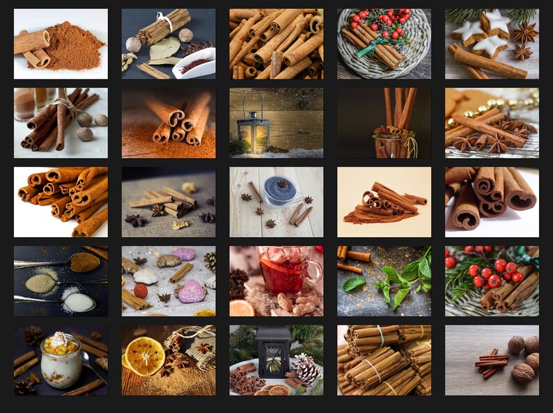 200 CINNAMON & Anise PHOTOSHOP OVERLAYS Digital Textures | Etsy