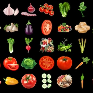 250 VEGETABLES TRANSPARENT PNG Photoshop Overlays, Vegetables Png ...