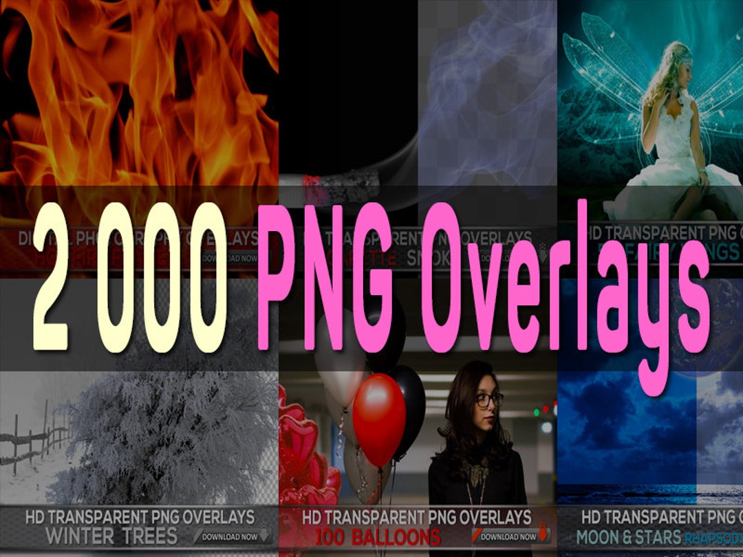 2000 Transparent Png Photoshop Overlays Big Bundle, Snow, Rain, Fire ...