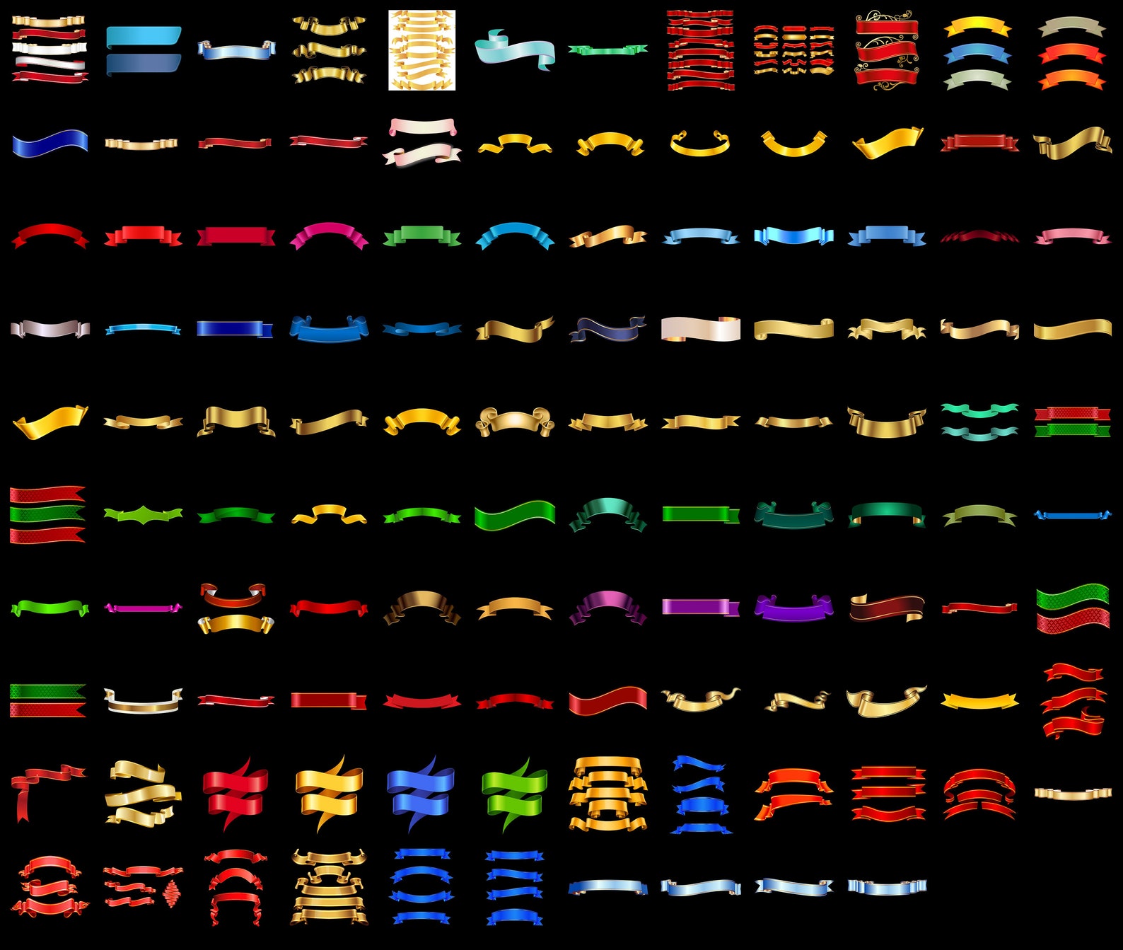 1000 RIBBONS TRANSPARENT PNG Photoshop Overlays Ribbons Png - Etsy