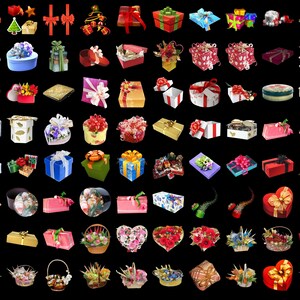 600 GIFT BOX TRANSPARENT Png Photoshop Overlays, Gift Box Png, Gift Box ...