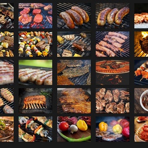 200 BARBECUE PHOTOSHOP OVERLAYS, Digital Textures, Backgrounds ...