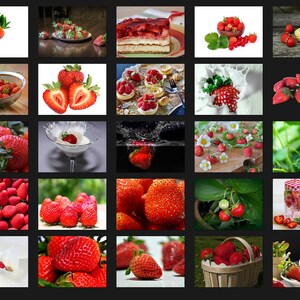 200 STRAWBERRY PHOTOSHOP OVERLAYS, Digital Textures, Backgrounds ...
