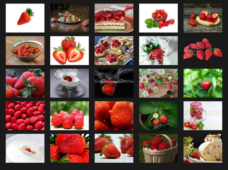 200 STRAWBERRY PHOTOSHOP OVERLAYS Digital Textures | Etsy