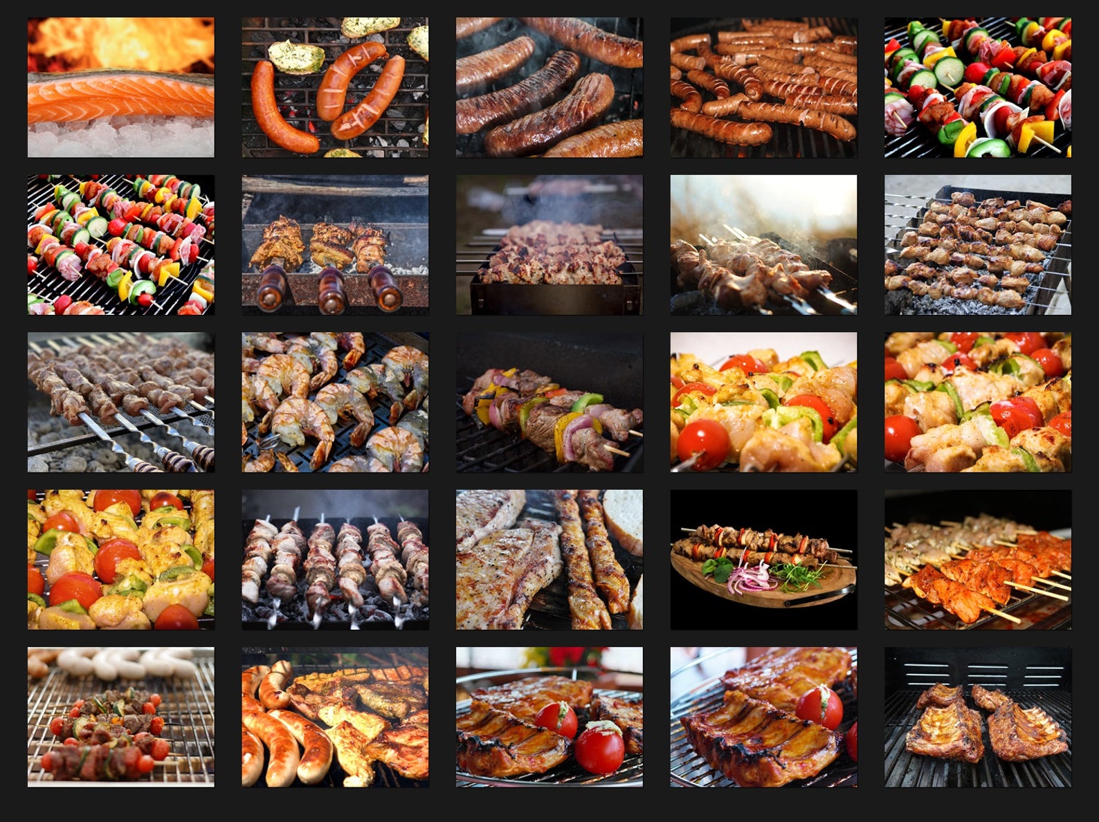200 BARBECUE PHOTOSHOP OVERLAYS Digital Textures | Etsy