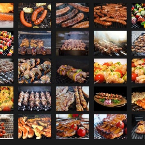200 BARBECUE PHOTOSHOP OVERLAYS, Digital Textures, Backgrounds ...