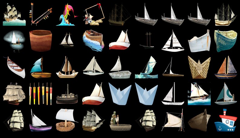 350 Boat PNG Overlays: Transparent Photoshop Backgrounds (digital ...