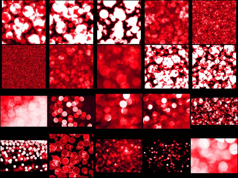 60 RED Bokeh Overlay RED Bokeh Backdropd RED Bokeh Digital - Etsy