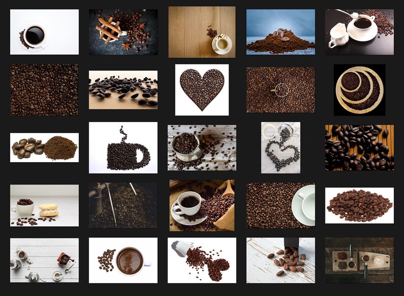 200 COFFEE PHOTOSHOP OVERLAYS Digital Textures Backgrounds - Etsy