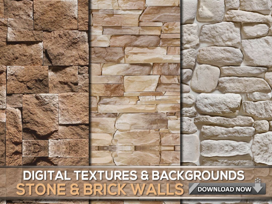 60 BRICK, STONE TEXTURES & Backgrounds - Brick and Stone Photoshop ...
