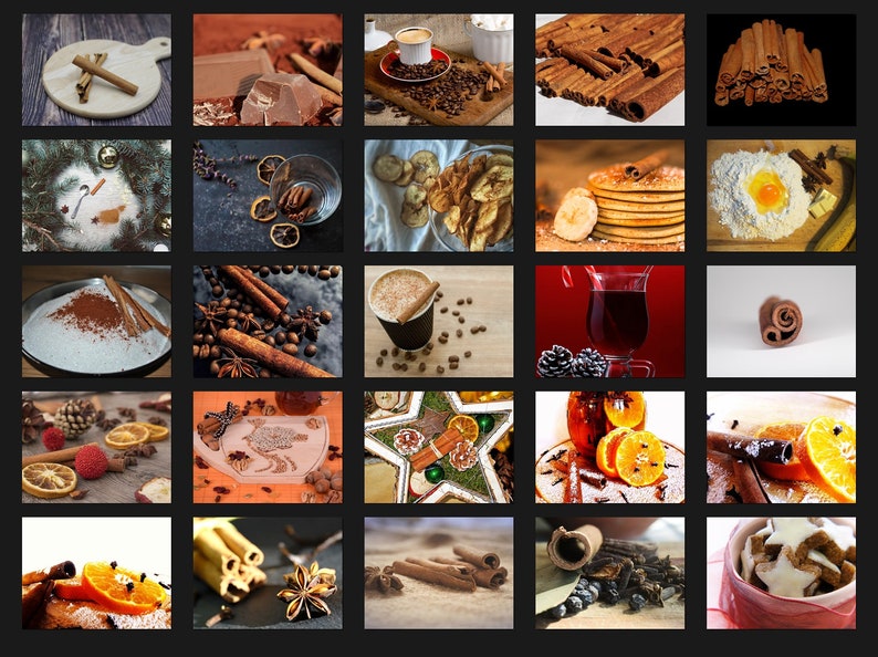200 CINNAMON & Anise PHOTOSHOP OVERLAYS Digital Textures | Etsy