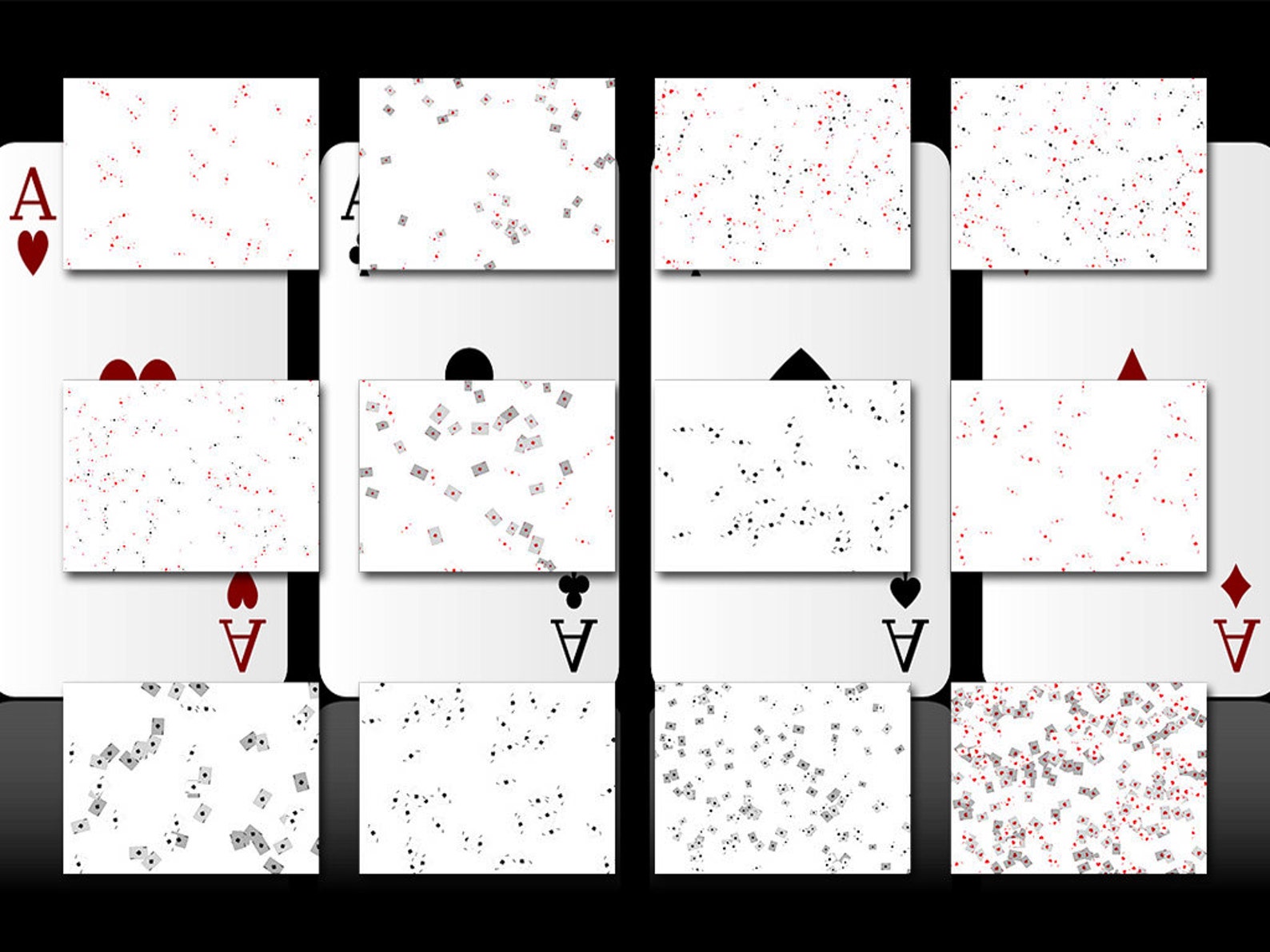 50 Aces Playing Cards PNG Overlays: Digital Photoshop Backgrounds - Etsy