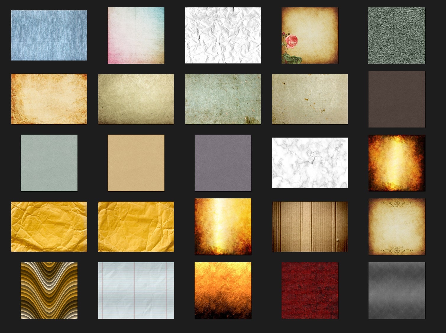 200 PAPER PHOTOSHOP OVERLAYS Digital Textures Backgrounds | Etsy