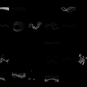 350 MUSIC NOTES TRANSPARENT Png Photoshop Overlays, Music Notes Png ...