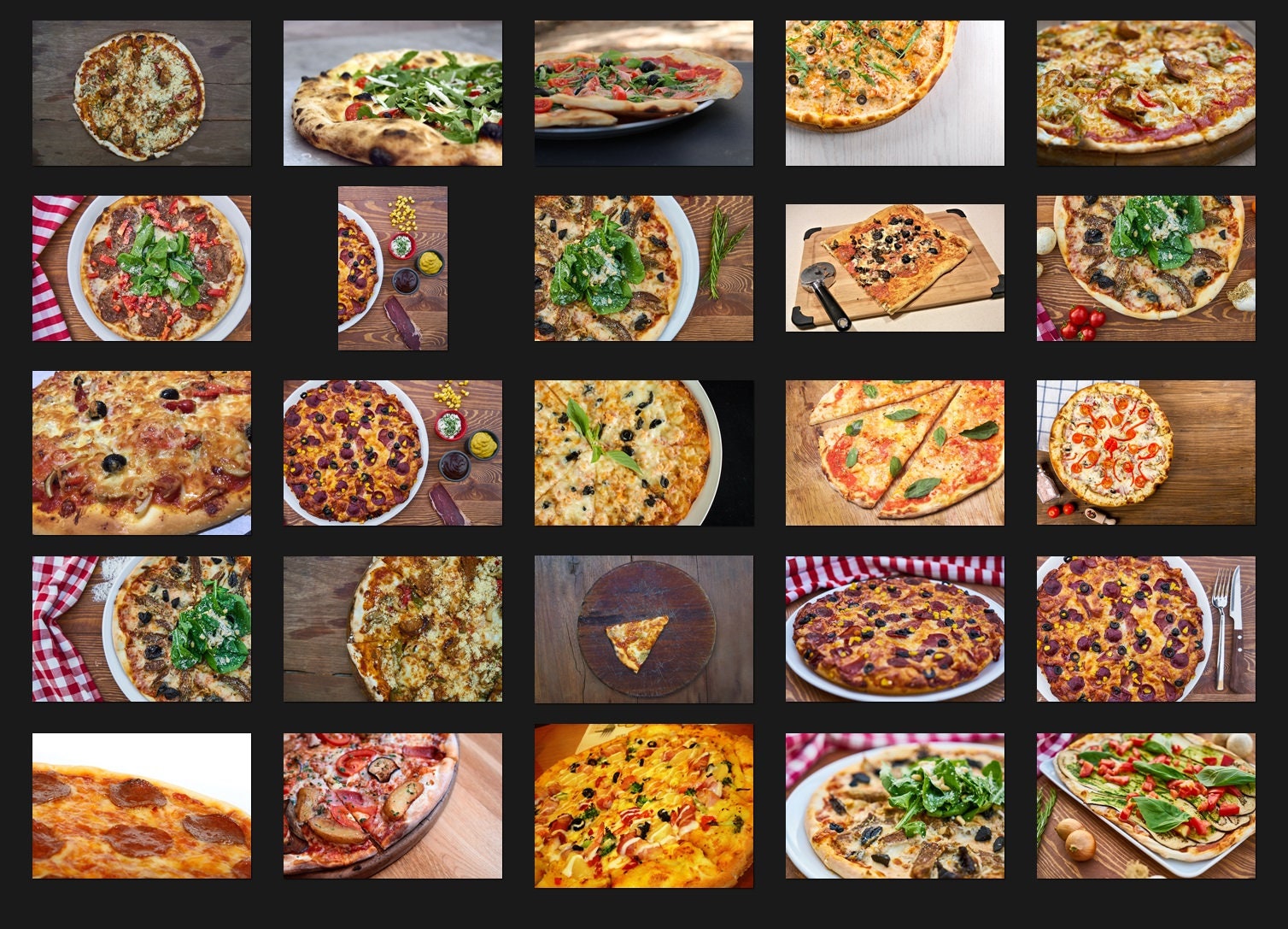 200 PIZZA PHOTOSHOP OVERLAYS Digital Textures Backgrounds | Etsy