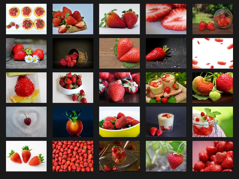200 STRAWBERRY PHOTOSHOP OVERLAYS Digital Textures | Etsy