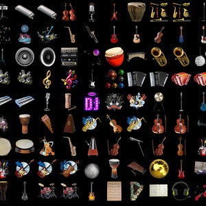 750 MUSIC INSTRUMENTS TRANSPARENT Png Photoshop Overlays, Music ...