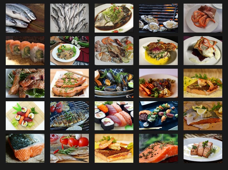 200 Sea FOOD PHOTOSHOP OVERLAYS Digital Textures - Etsy