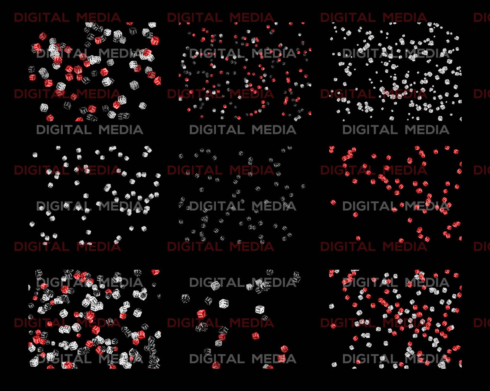 50 Falling Dice PNG Overlays: Photo Editing (1600x1200 Px) - Etsy