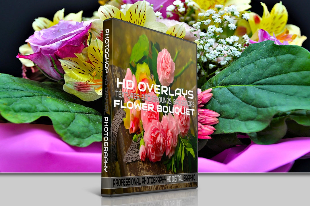 200 Flower Bouquet Photoshop Overlays: HD Digital Textures (digital ...