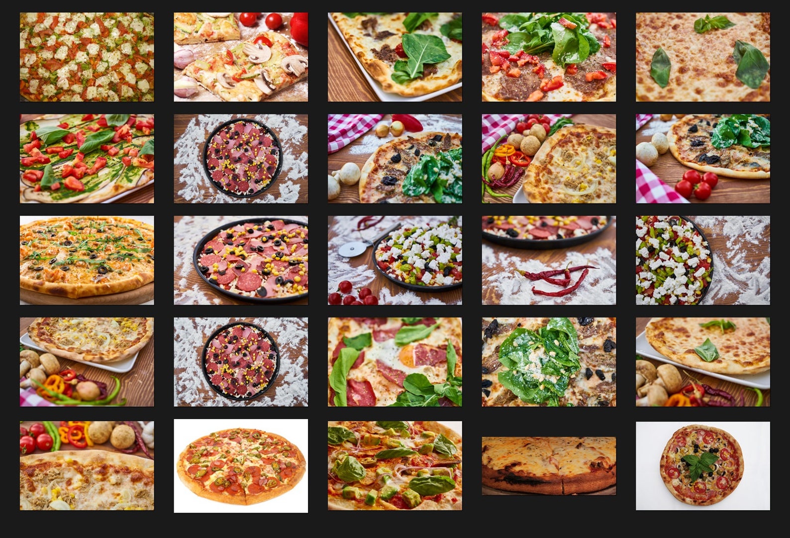 200 PIZZA PHOTOSHOP OVERLAYS Digital Textures Backgrounds - Etsy