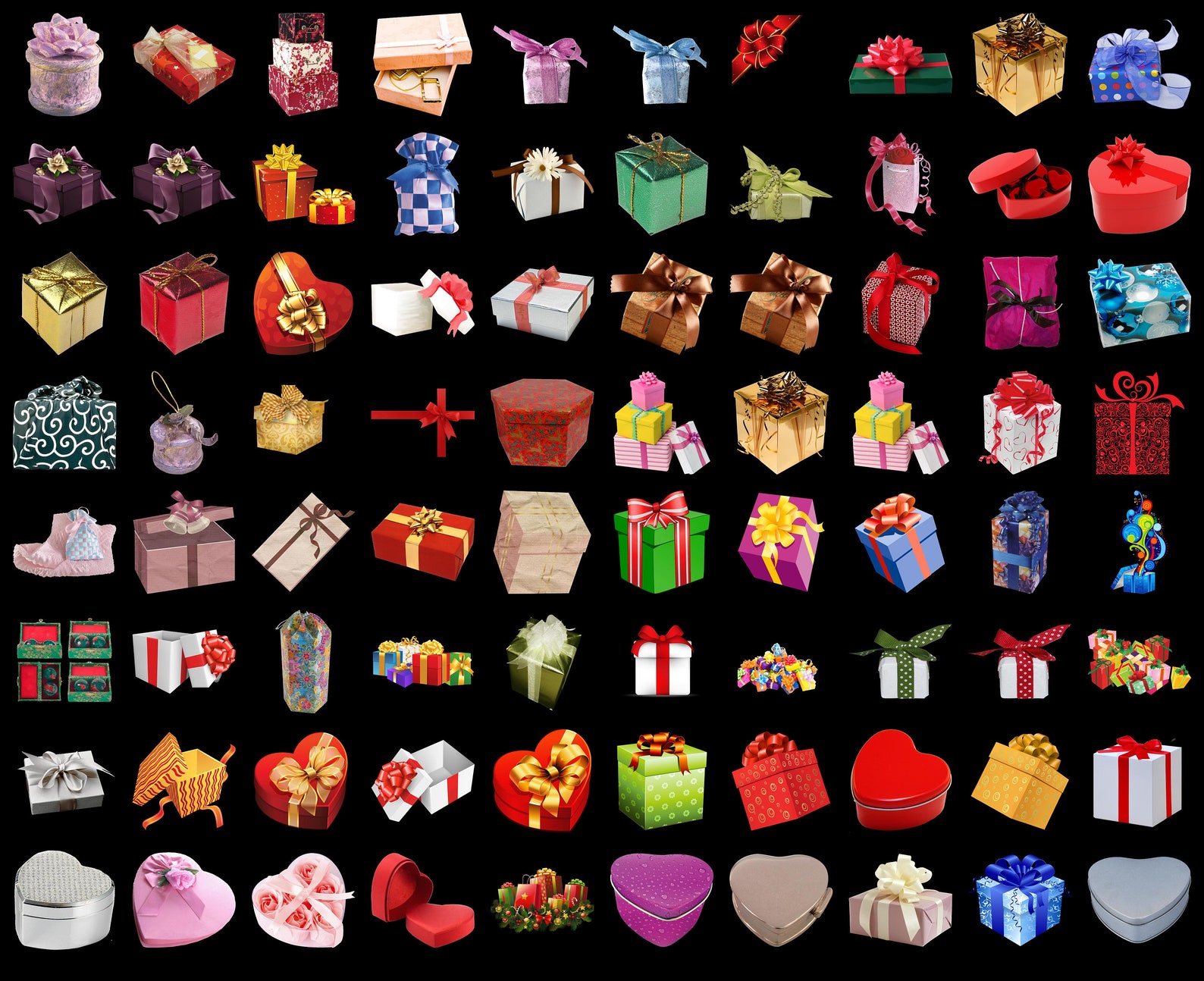 600 GIFT BOX TRANSPARENT Png Photoshop Overlays Gift Box Png - Etsy