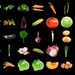 Vegetables PNG Overlays: 250 Transparent Photoshop Backgrounds (digital ...
