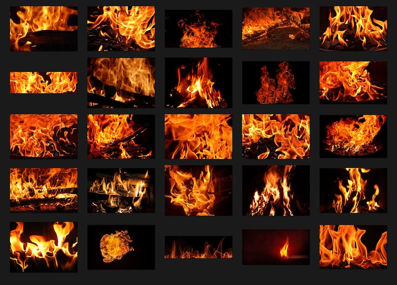 200 FIRE PHOTOSHOP OVERLAYS Digital Textures Backgrounds - Etsy Canada