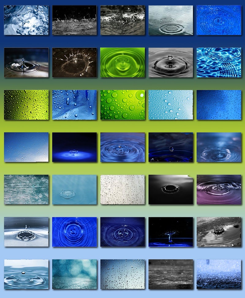 60 WATER and RAIN Drip Drop Nature PHOTOSHOP Overlays | Etsy