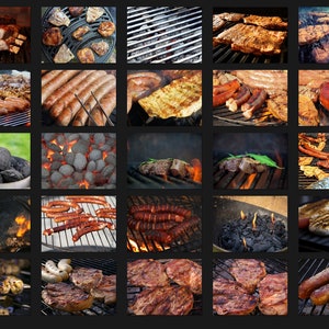 200 BARBECUE PHOTOSHOP OVERLAYS, Digital Textures, Backgrounds ...