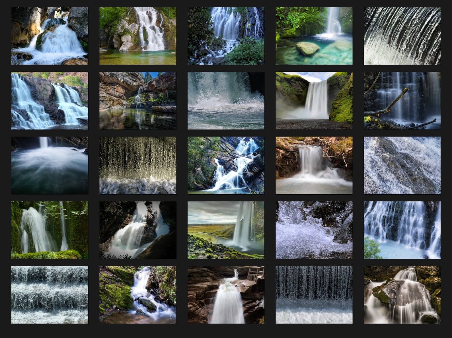 200 WATERFALL PHOTOSHOP OVERLAYS Digital Textures | Etsy