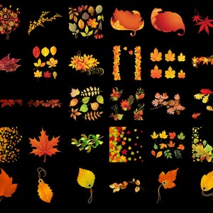 400 AUTUMN LEAVES TRANSPARENT Png Photoshop Overlays, Autumn Leaves Png ...