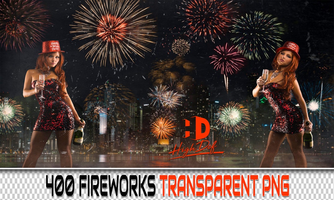400 FIREWORK TRANSPARENT PNG Photoshop Overlays, Digital Texture ...