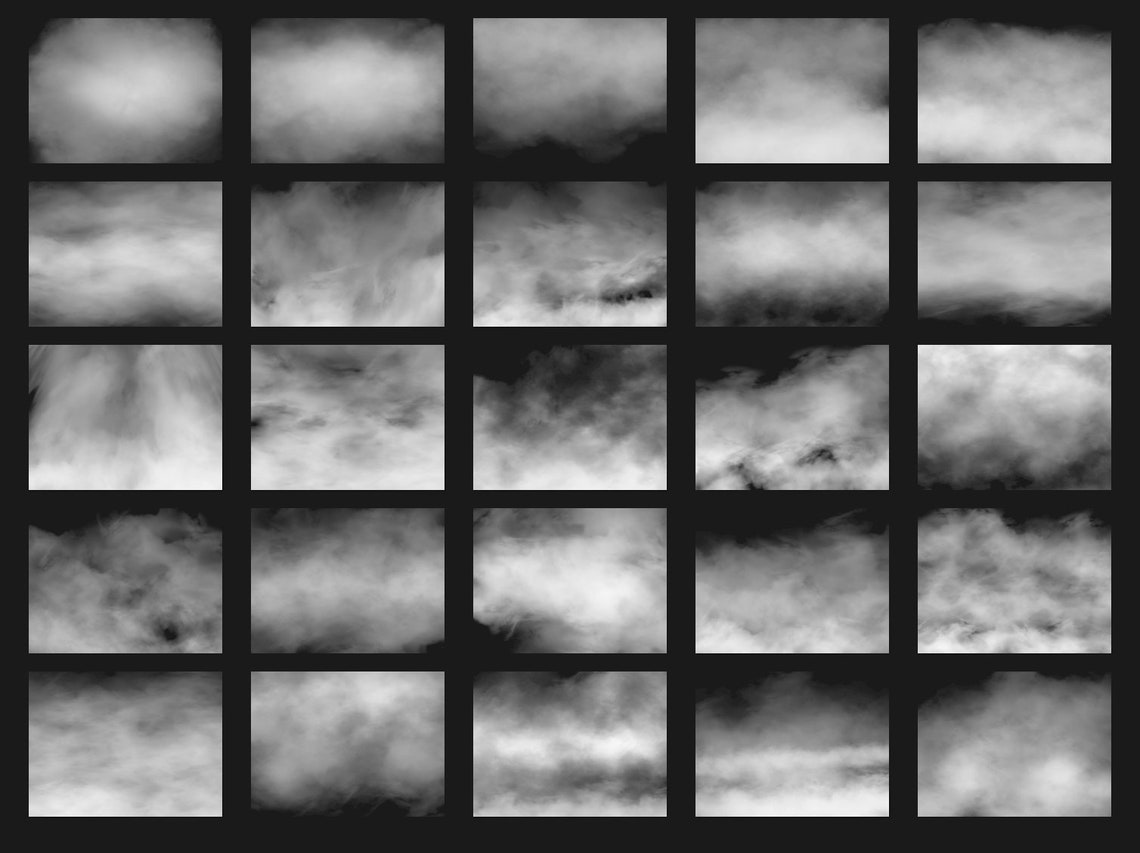 200 Fog PNG Photoshop Overlays: Transparent Photo Effects (digital ...