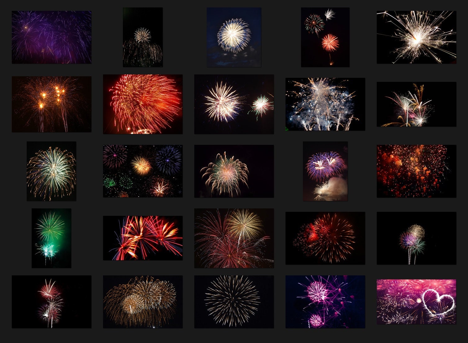 200 Firework Photoshop Overlays: HD Digital Photography Textures ...