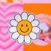 Daisy Smiley Face Sticker: Die Cut Laminated Emoji - Etsy