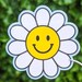 Daisy Smiley Face Sticker: Die Cut Laminated Emoji - Etsy