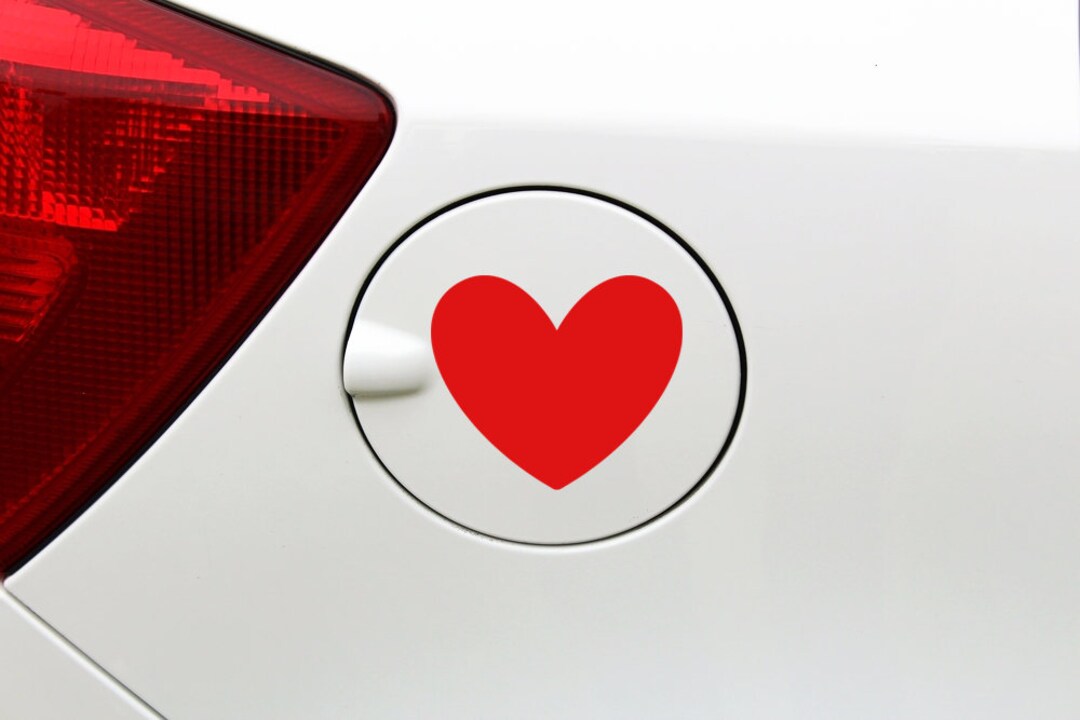 Love Heart Fuel Cap Sticker Car Sticker Bumper Sticker Car Decal ...