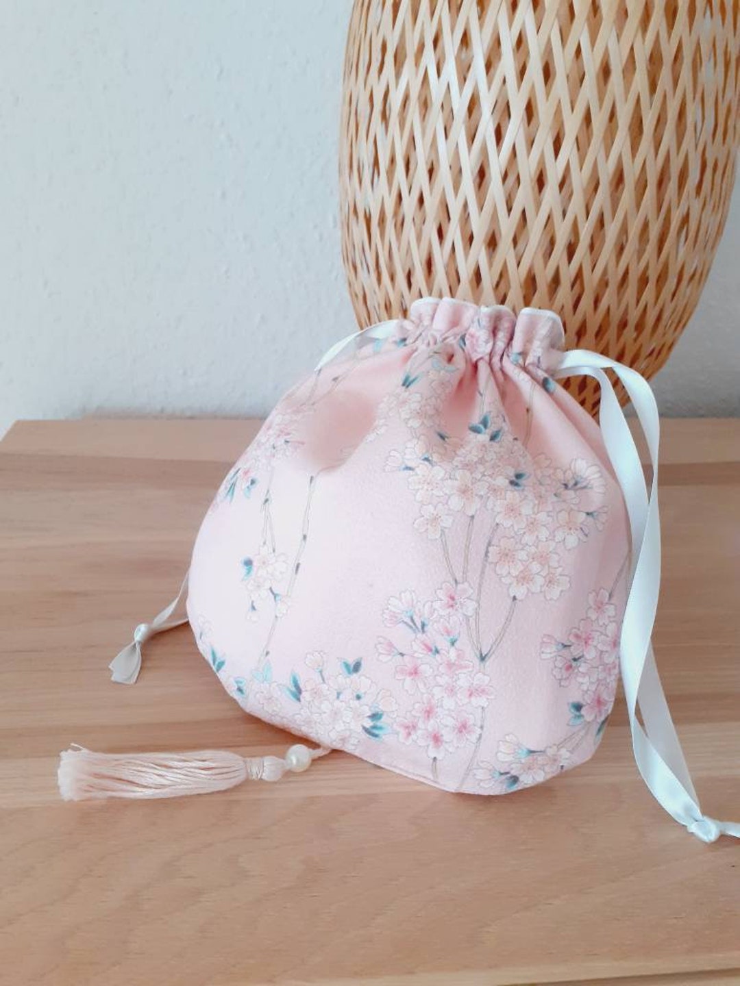 Reticule Silk Jane Austen Bag Regency Victorian Bag Dark Red Roses Lace ...