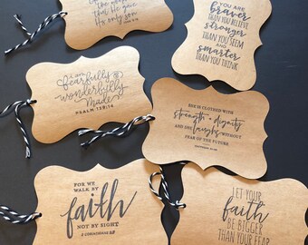Scripture gift tag | Etsy