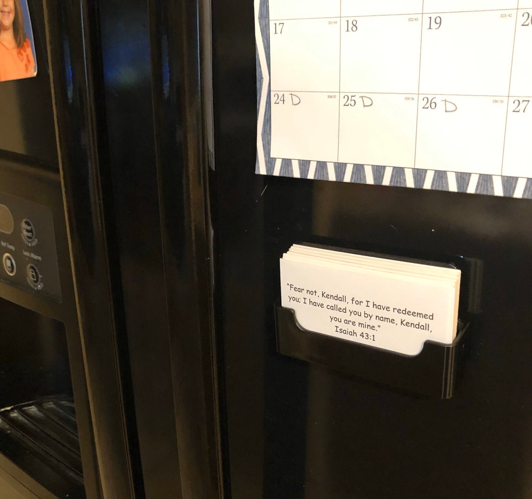 MAGNETIC Personalized Scripture Cards - Etsy