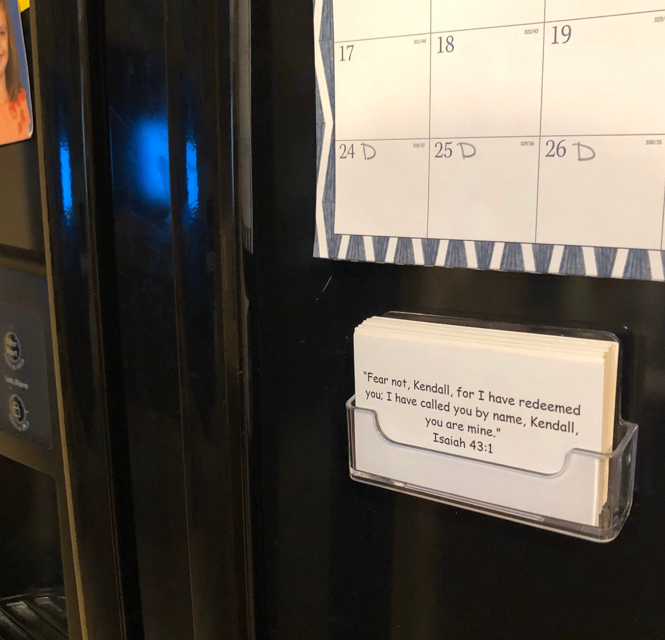 MAGNETIC Personalized Scripture Cards - Etsy