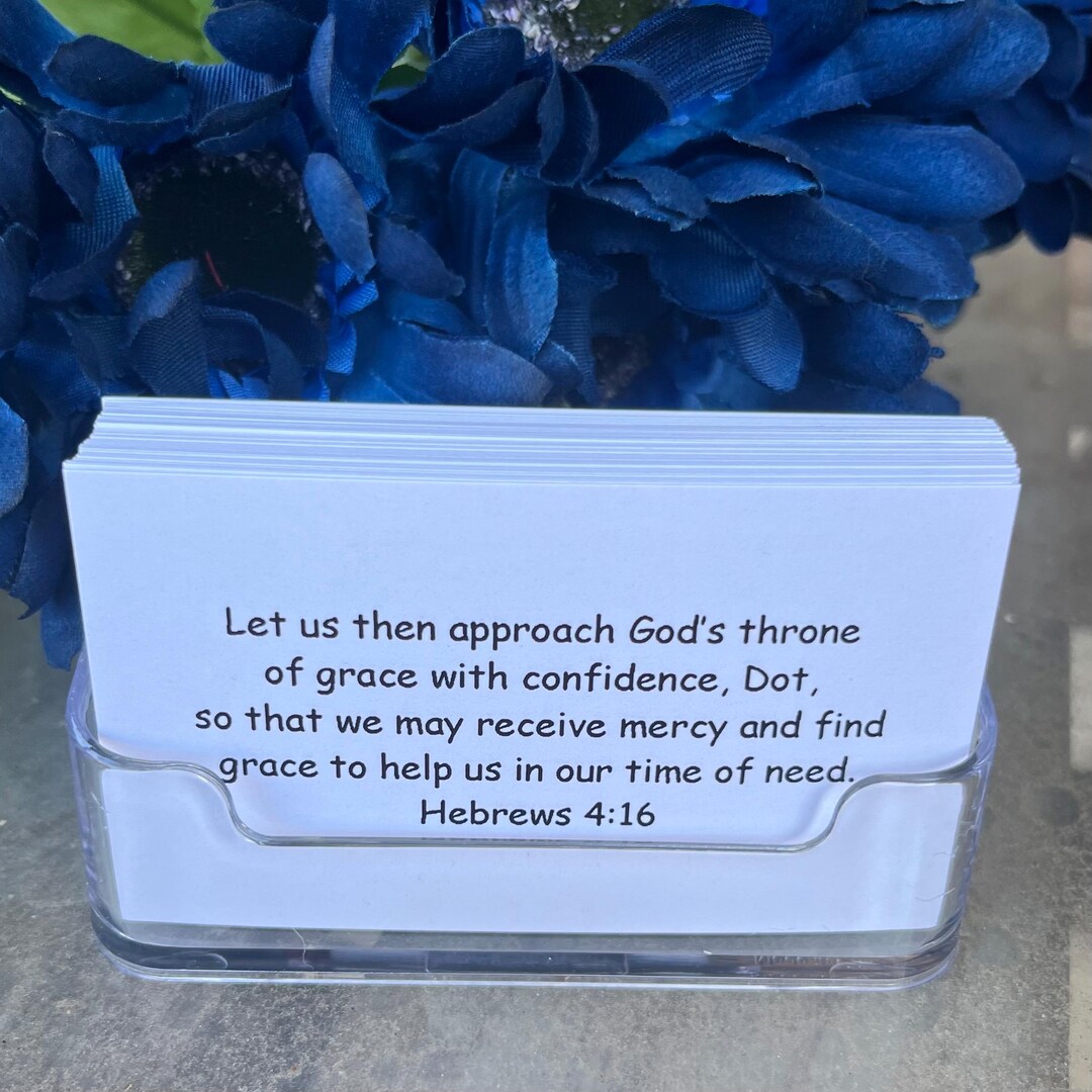 MERCY He Knows Your Name Cards Personalized Scripture Cards - Etsy