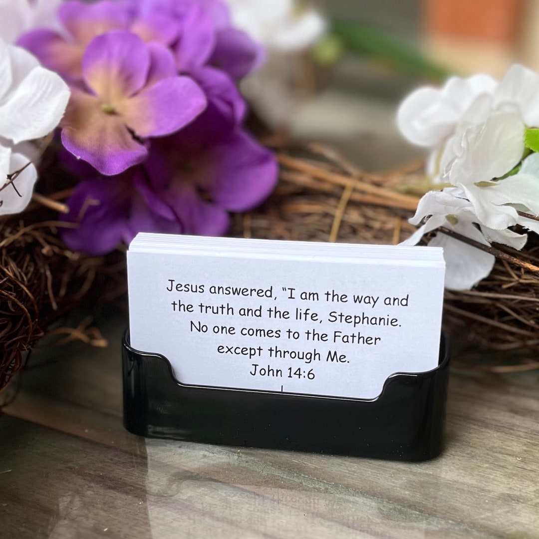 LIFE He Knows Your Name Cards Personalized Scripture Cards - Etsy
