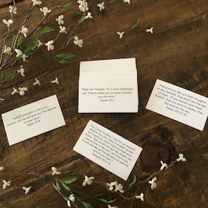 He Knows Your Name Personalized Scripture Cards - Etsy