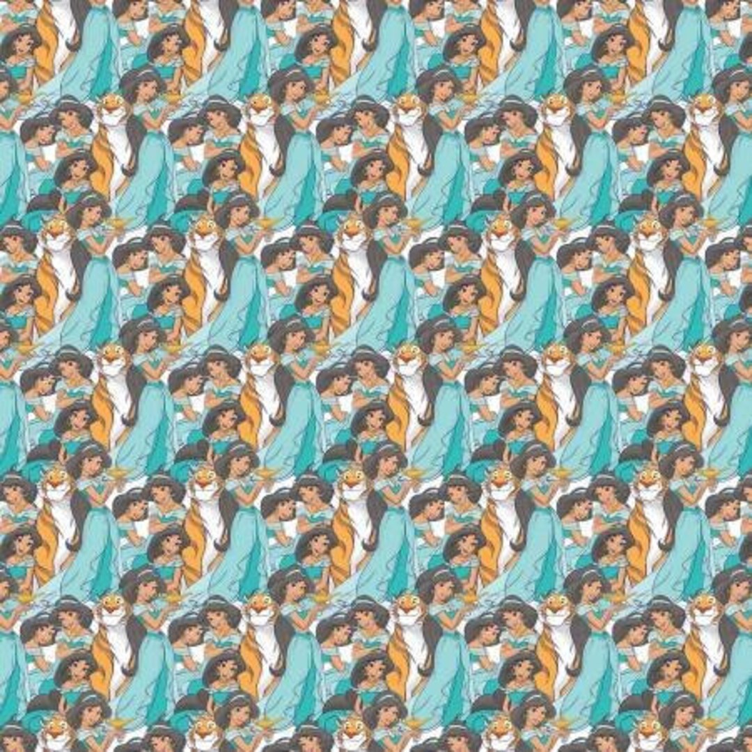 Disney Fabric - Disney Princess Jasmine - Aladdin Material - Raja ...