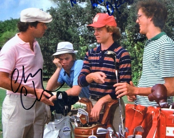 Caddyshack Cast Signed Photo X2 Chevy Chase & Michael O'keefe W/COA - Etsy