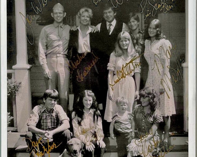 The Waltons Cast Signed Photo X9 – Ralph Waite + W/COA - Etsy