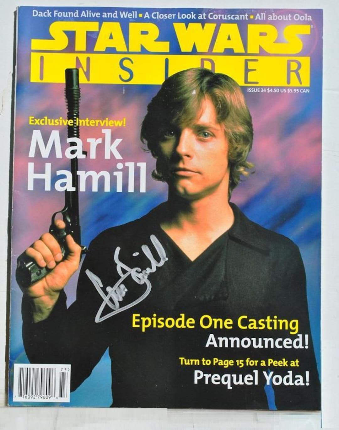 Mark Hamill Signed Magazine Cover – Star Wars Insider Magazine W/COA - Etsy