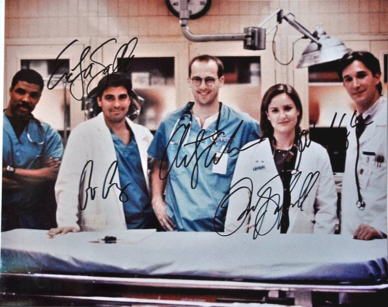 ER – Emergancy Room Cast Signed Photo X5 - George Clooney, Anthony ...
